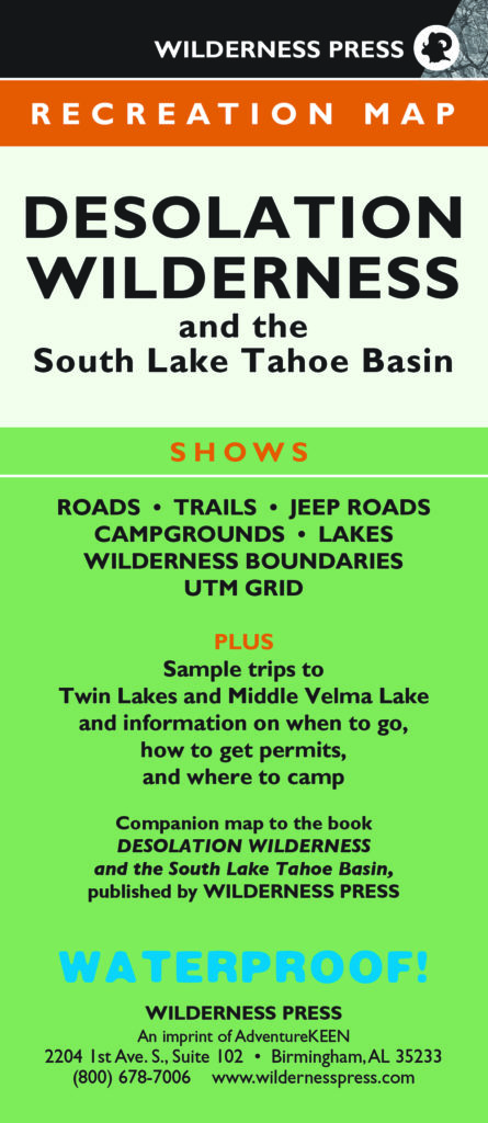 Desolation Wilderness Topographic Map - AdventureKEEN Shop