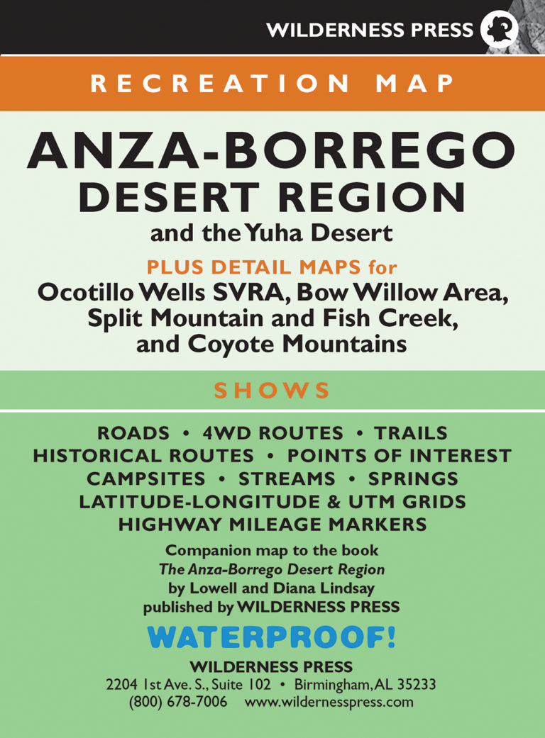 Anza-Borrego Desert Recreation Map - AdventureKEEN Shop