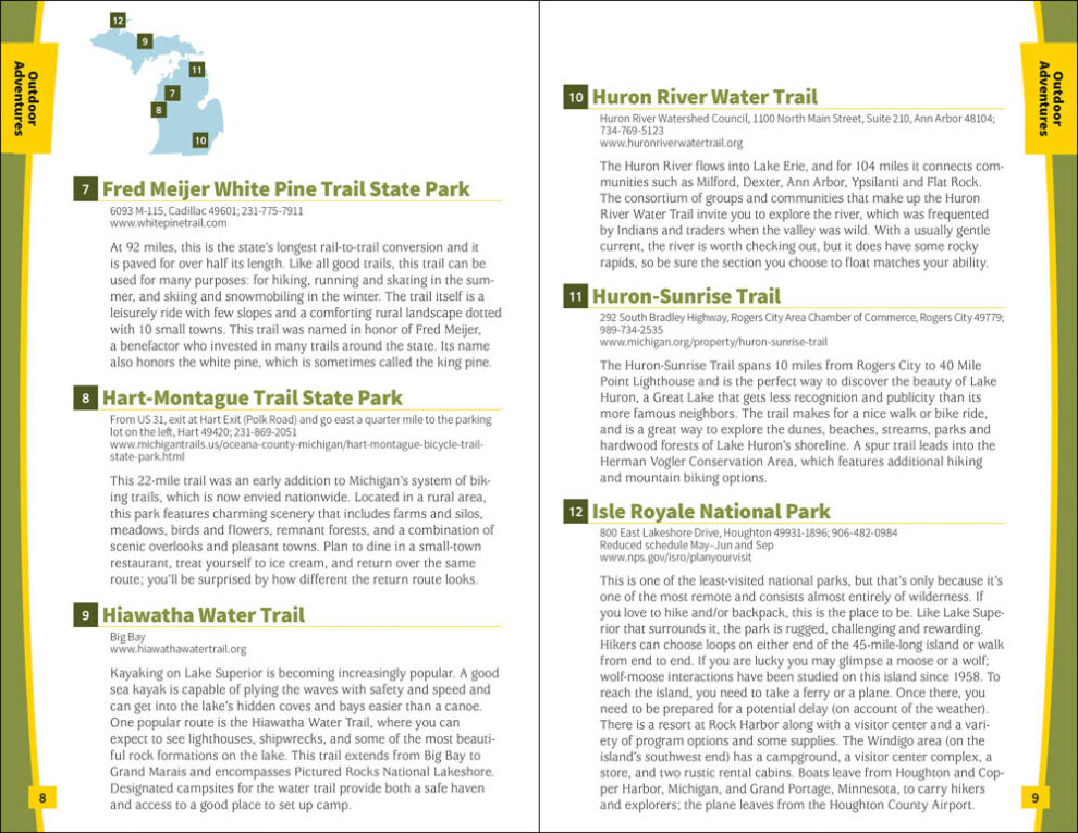 Michigan Day Trips by Theme - AdventureKEEN Shop