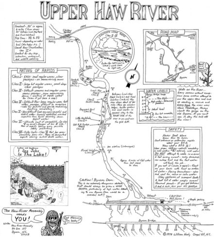 River Map: Upper Haw River - AdventureKEEN Shop
